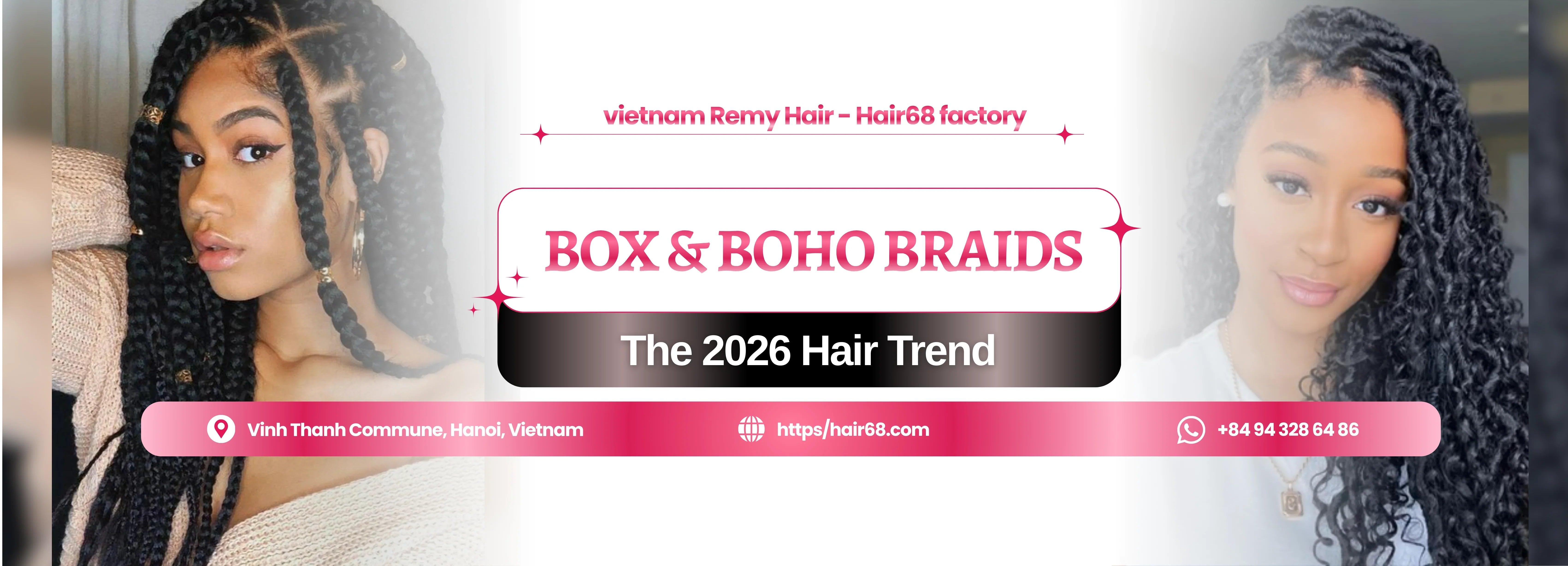 Mastering Box Braids & Boho Braids 2026: The Power of Vietnam Bulk Hai ...
