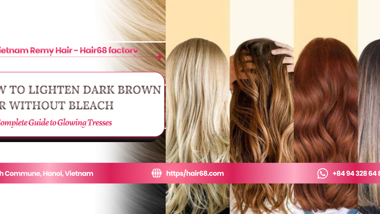 How to Lighten Dark Brown Hair Without Bleach: A Complete Guide to Glo ...